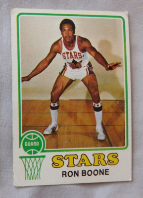 1973-74 Topps #217 Ron Boone Utah Stars Basketball Card Ex | eBay