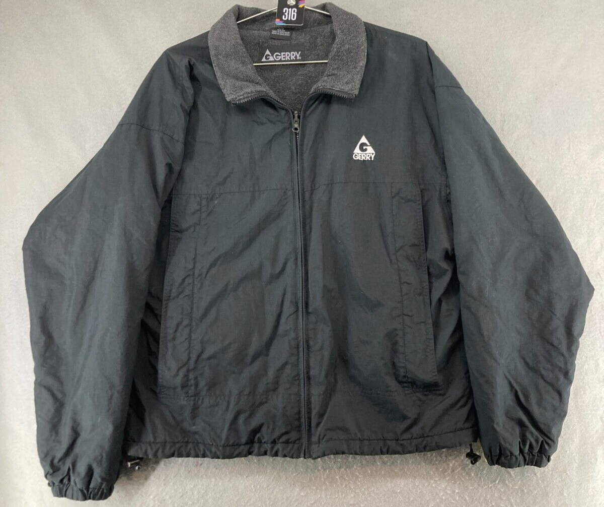 Gerry Jacket Mens Large Black Sherpa lined | eBay