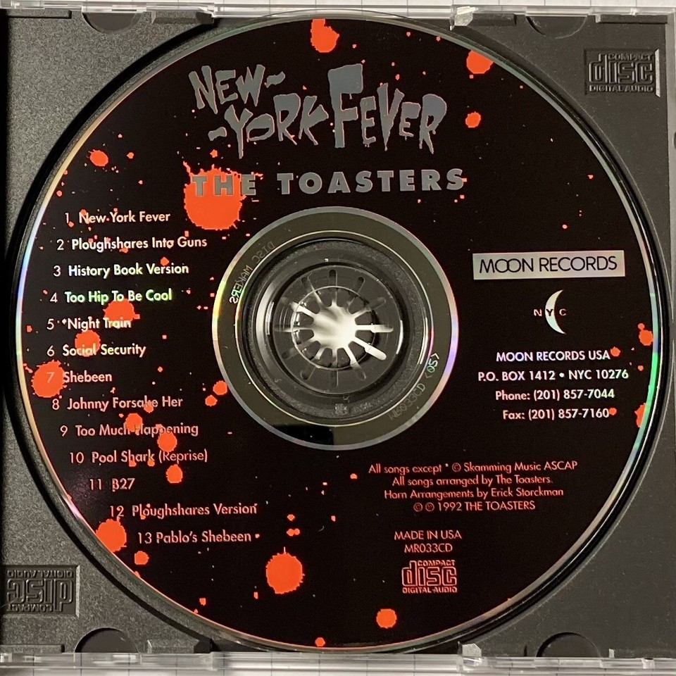 THE TOASTERS - NEW YORK FEVER (CD 1992 Moon USA) r 743748003321 | eBay