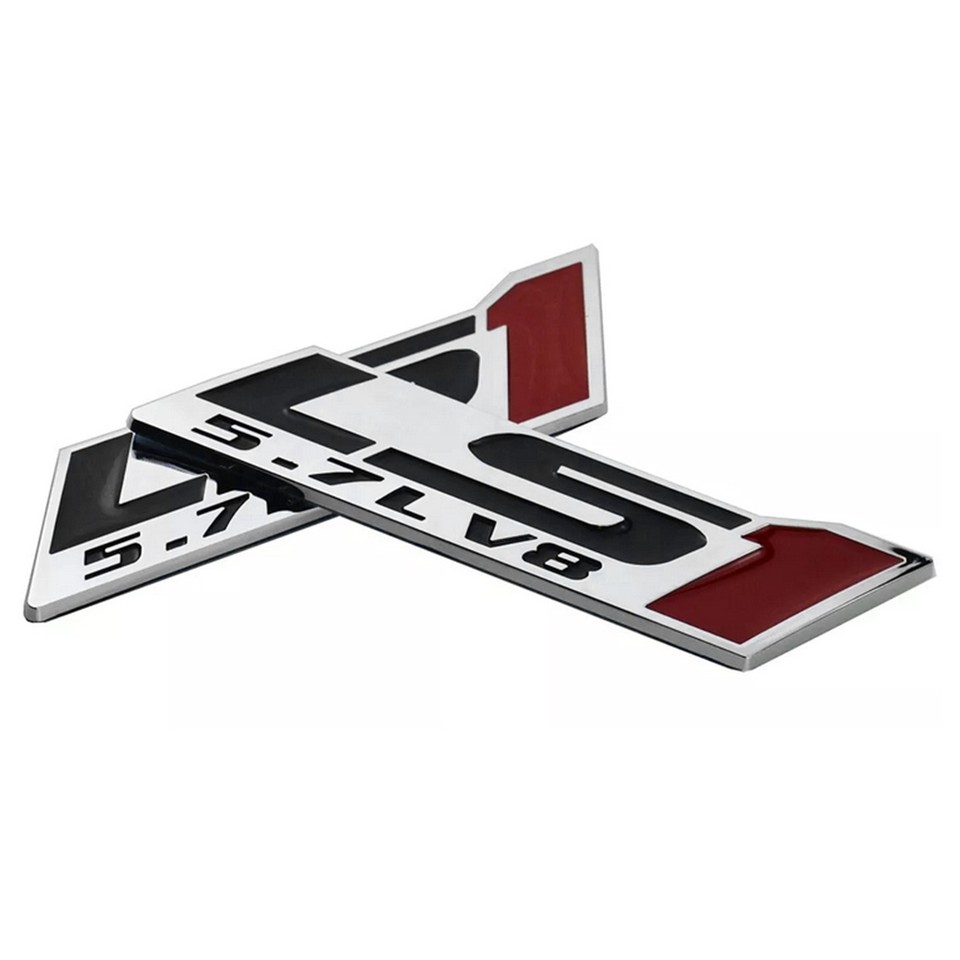 2pcs LS1 5.7L V8 Engine Emblems Badge Fits For Gm Chevy Silverado Pair ...