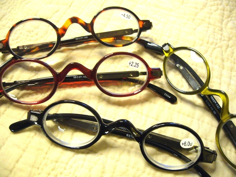 Men's Reading Glasses 1.00 ~ 6.00 Small Roundish John Lennon Reading ...