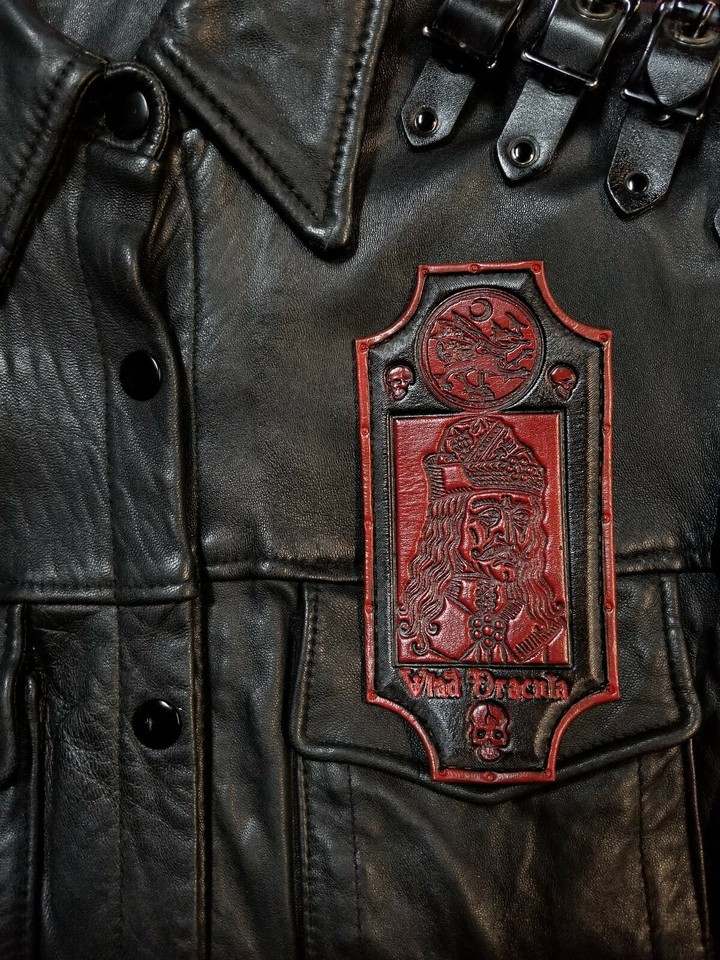 Vlad Dracula, vlad tepes (red and black) GENUINE LEATHER PATCH | eBay