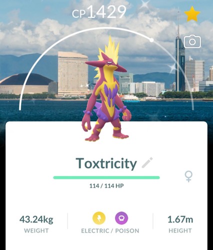 NEW SHINY Toxtricity with Fukuoka Japan Background Pokémon Go | eBay
