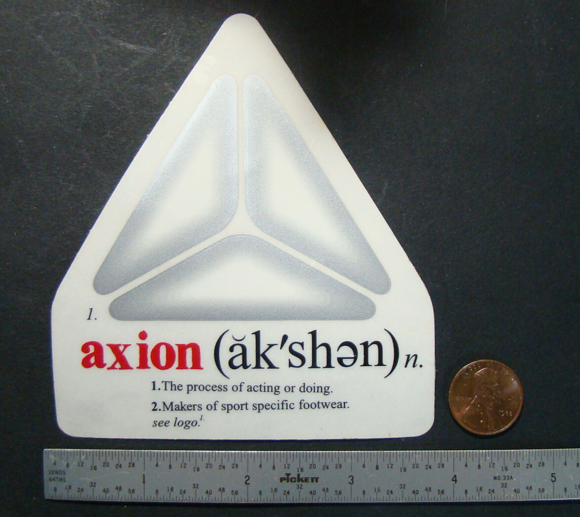 Axion Shoes Footwear USA Rare Type 90's Vintage Skateboarding STICKER ...