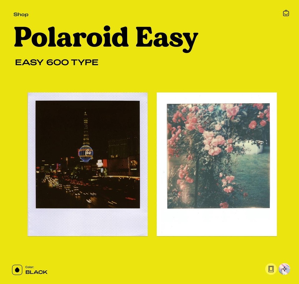 Polaroid Easy 600 Instant Camera | 600 Film | Retro Vintage Polaroid ...