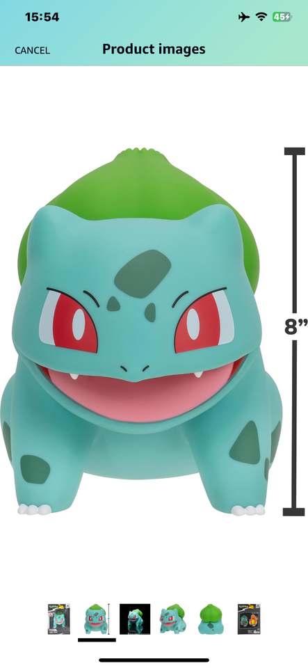 Pokemon Bulbasaur Select Vinyl Figure - 8-Inch Figure Made from Vinyl ...