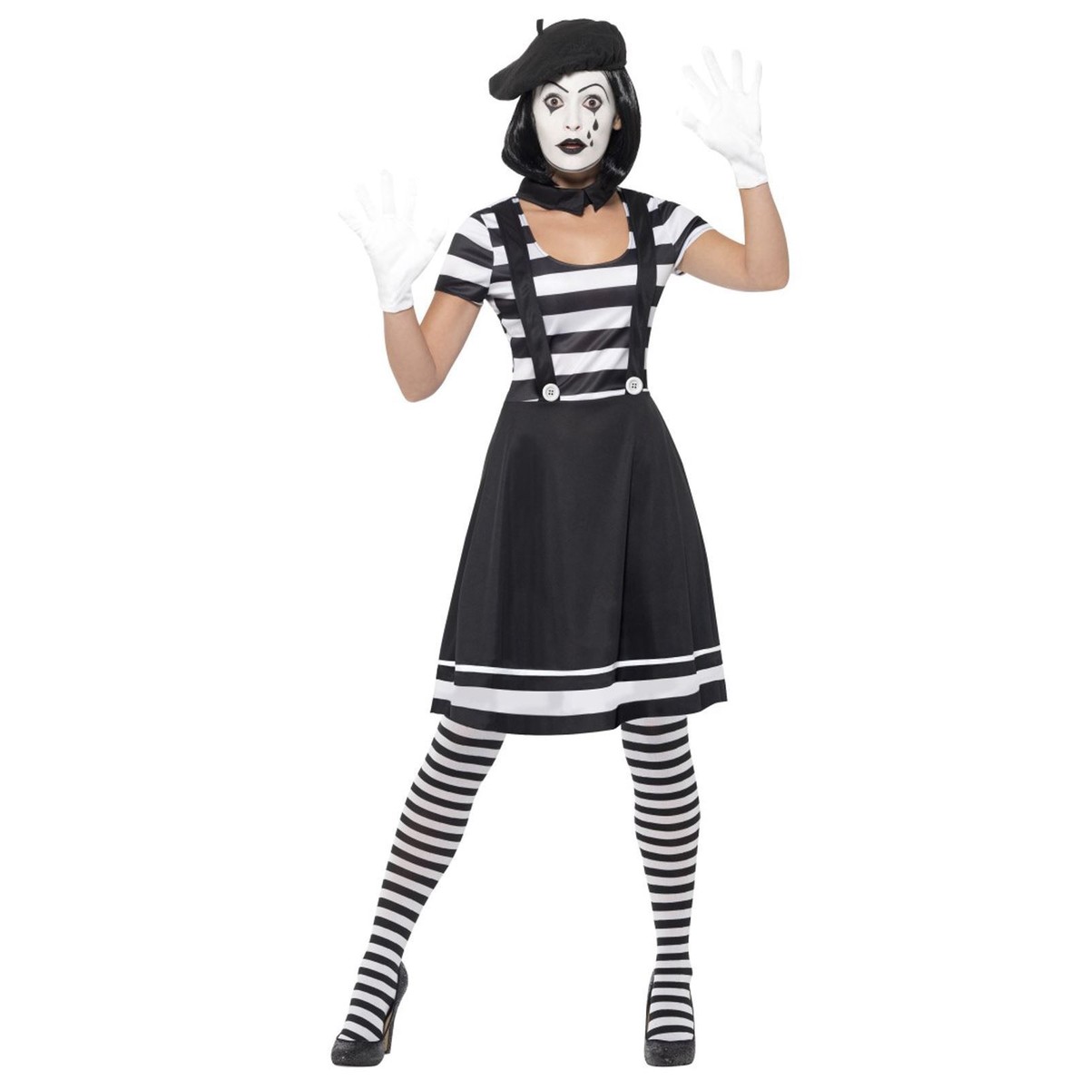 Costume Da Mimo Francese Costume Cosplay Da Mimo Francese Per Donna,