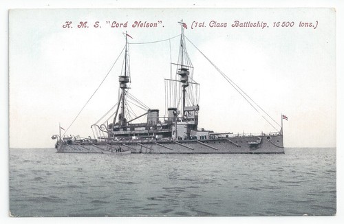HMS LORD NELSON Lord Nelson class Battleship Royal Navy Unused PC | eBay UK