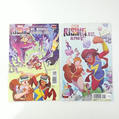 Marvel Rising: Ms Marvel/Squirrel Girl #1 + Alpha #1 Lot (2018 Marvel ...