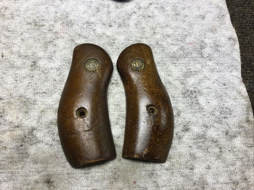 New England Firearm NEF Model R73 grips Wood No Screw | eBay