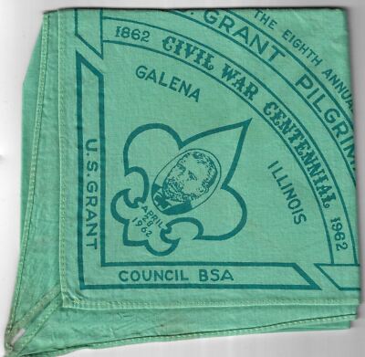 1862-1962 Galena Illinois U.S. Grant Council Neckerchief [NC-2345] | eBay