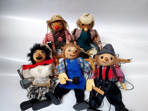 Five 1950s Wooden Marionette Puppets | eBay