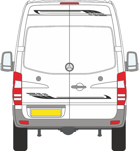 LWB MERCEDES SPRINTER Motorhome Camper Decals Stickers Van Graphics NO ...