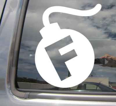 F Bomb - Racing JDM Attitude Car Laptop Bumper Window Vinyl Decal ...
