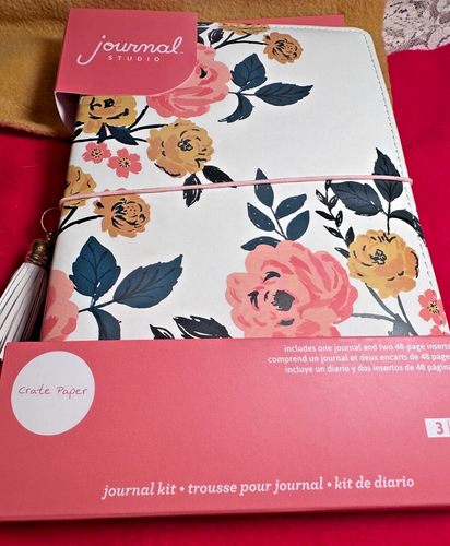 American Crafts Journal Studio Crate Paper-Rose Diary with Journal ...