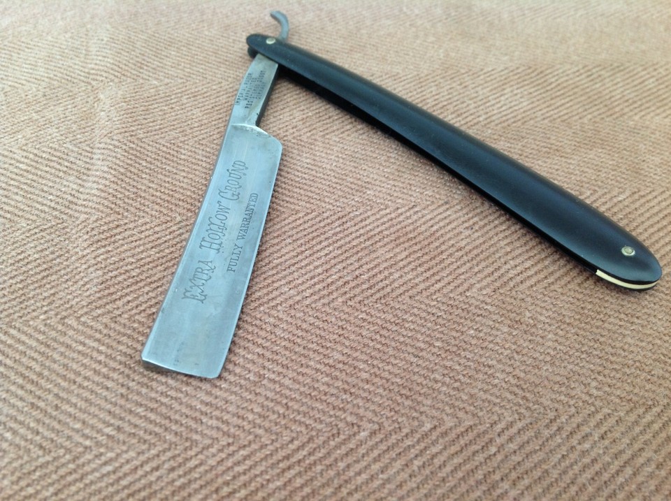 Imperial Extra Hollow Ground Germany Straight Razor in Box, Etched Face ...