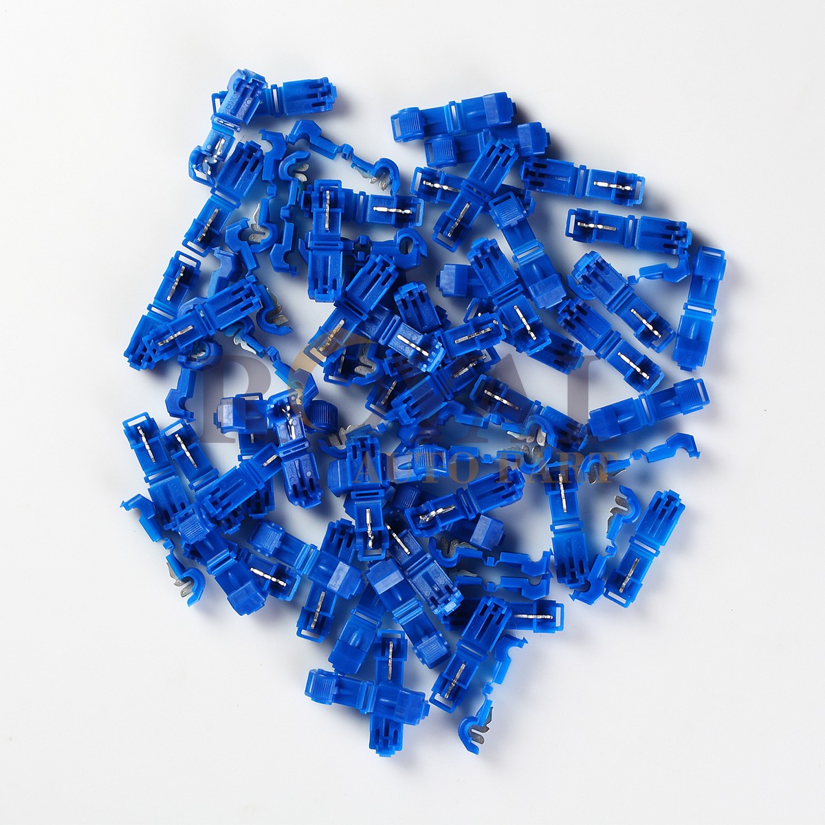 Blue Wire Connectors 100-Piece Blue T-Tap Connectors & Male Terminals ...