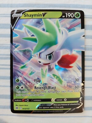 Shaymin V 013/172 Brilliant Stars NM Ultra Rare Pokemon Card | eBay