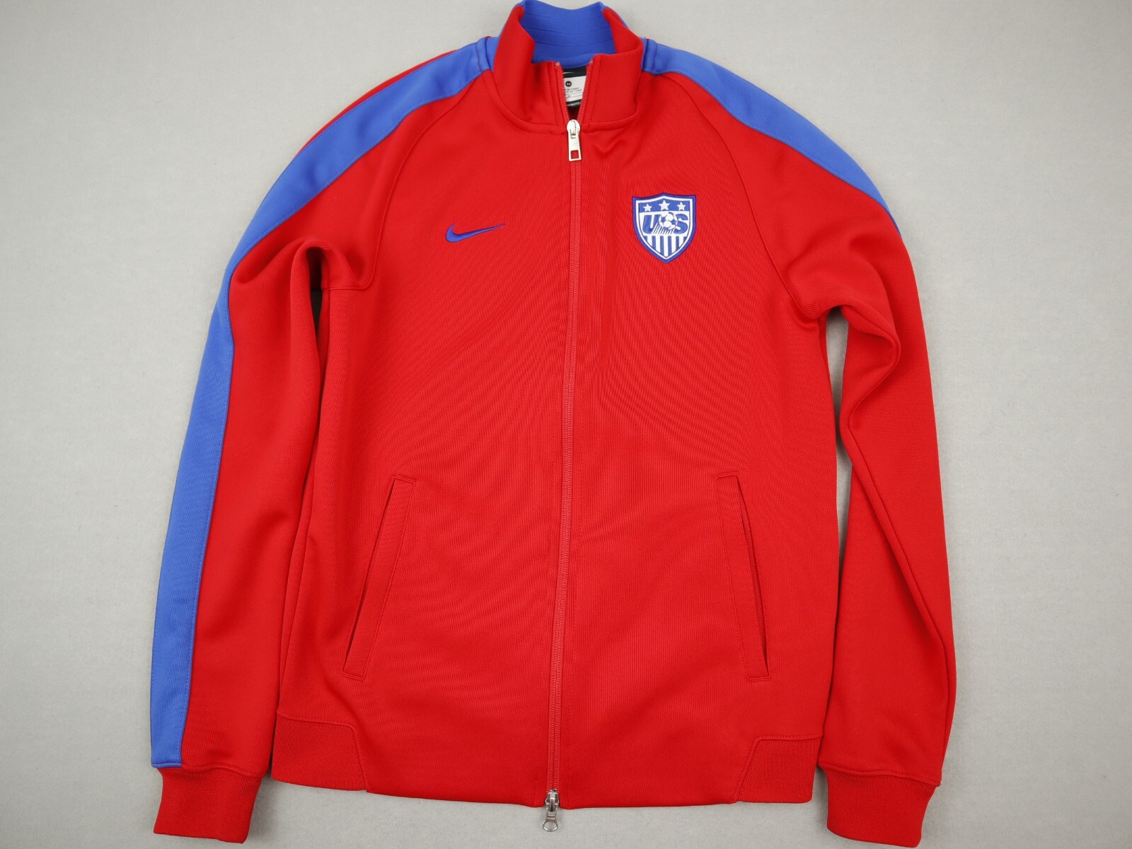 USA National Team Jacket Men Medium Red Nike Full Zip Soccer Pockets ...