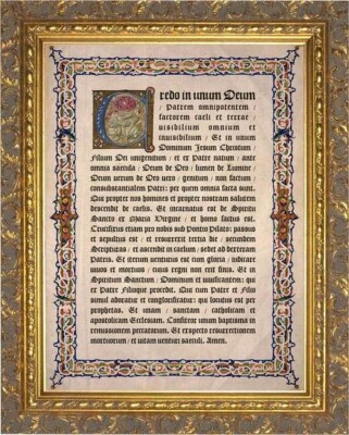 THE NICENE CREED in LATIN Christian 8x10" Ultra Glossy reprint | eBay