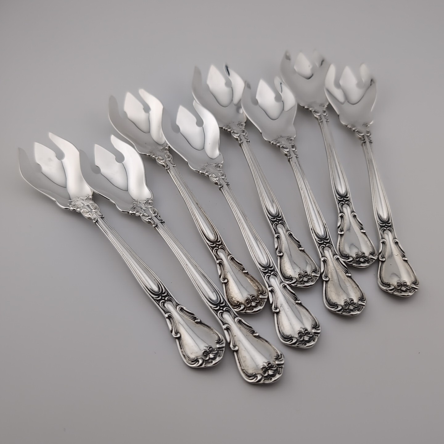 Gorham Chantilly Sterling Silver Ice Cream Forks - 5 1/2" - Set of 8 | eBay