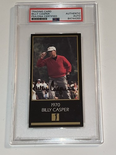 Masters Champion Billy Casper deceased signed Autographed golf card Psa ...