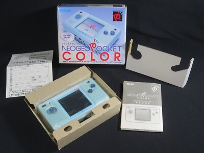 neo geo pocket color console snk pearl Blue Japan tested game neogeo ...