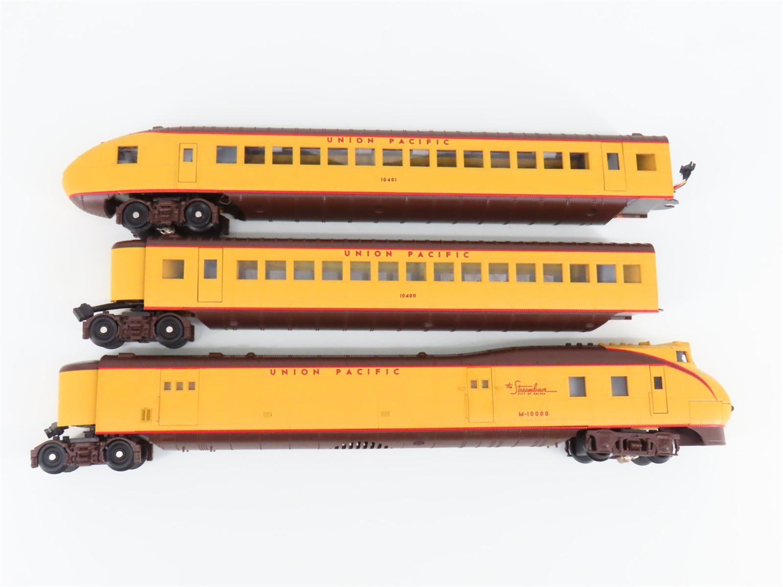 O Gauge 3-Rail MTH 20-2298-1 UP Railway M10000 Diesel Passenger Set w ...