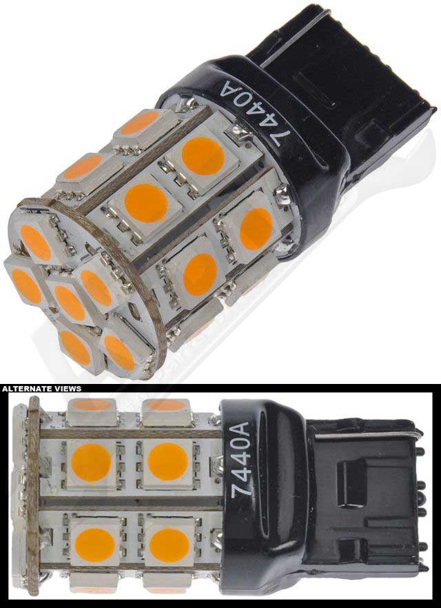 Dorman 7440A-SMD 7440 Amber 5050SMD 20LED Bulb | eBay