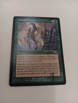 Primal Growth Prophecy Signed by RK Post Magic the Gathering | eBay