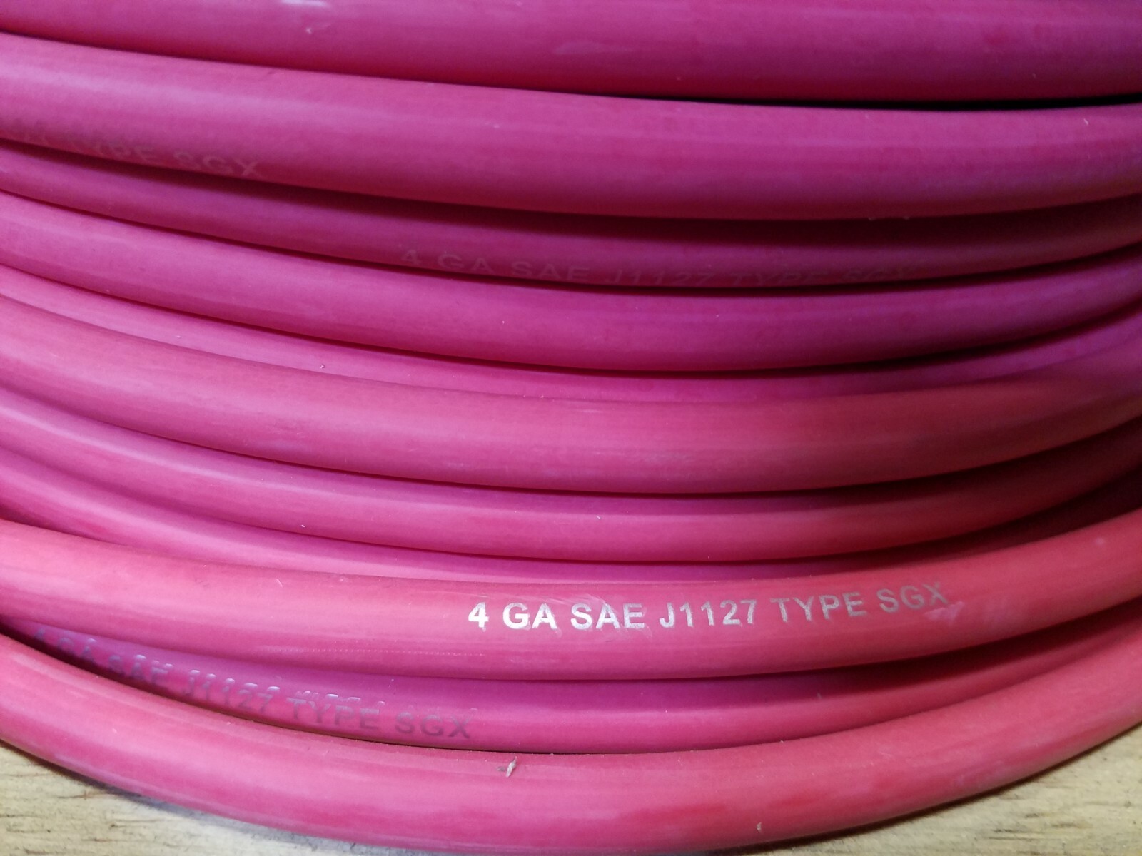 4 AWG SGX RED AUTOMOTIVE WIRE - HIGH TEMP - MADE IN USA - 10 FEET | eBay