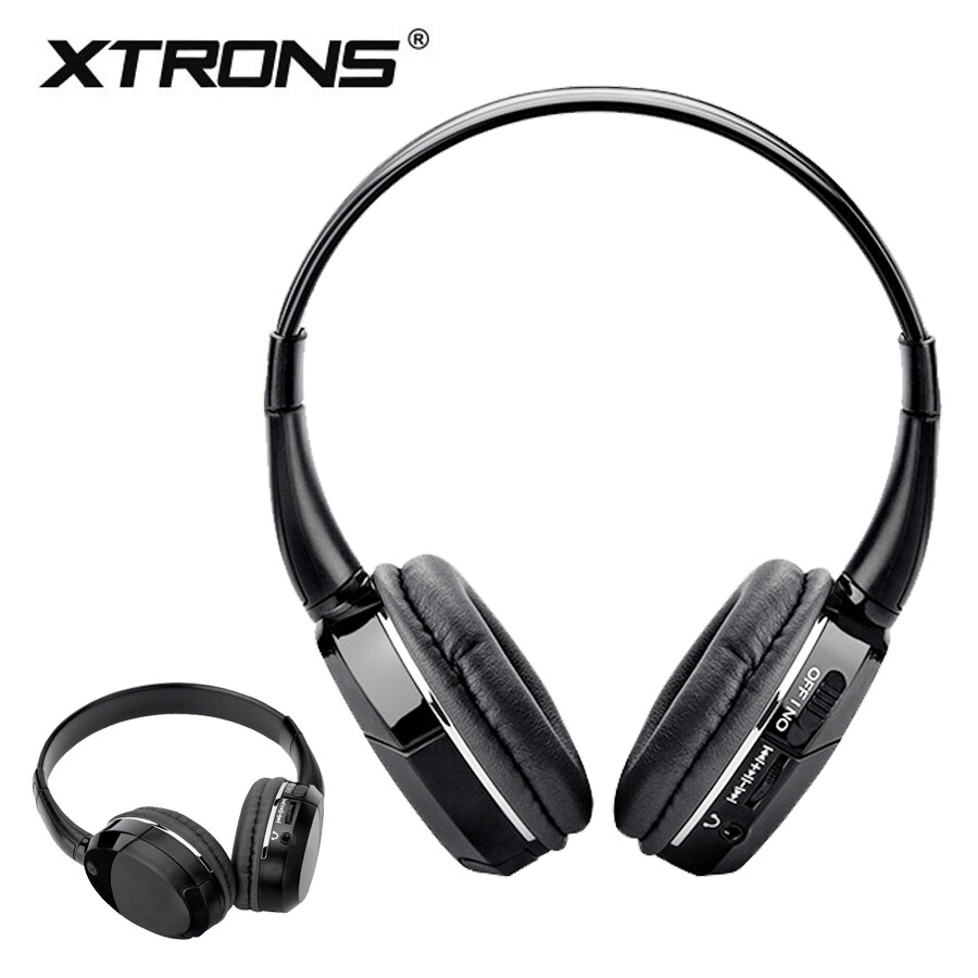 1x Wireless Bluetooth Headphones Headsets For Car Headrest Roof Monitor ...