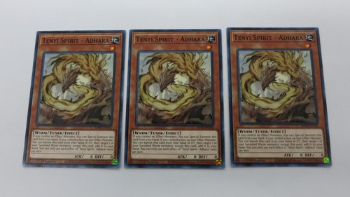 3x TENYI SPIRIT ADHARA MONSTER MP20-EN106 1ST EDITION COMMON YUGIOH NM ...