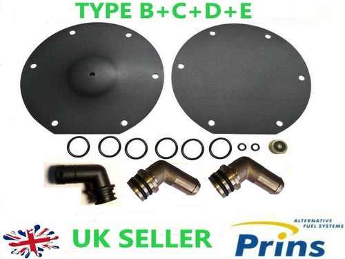 LPG PRINS VSI REDUCER REPAIR KIT(OLD TYPE) AUTOGAS B,C,D,E + 2 BRASS ...