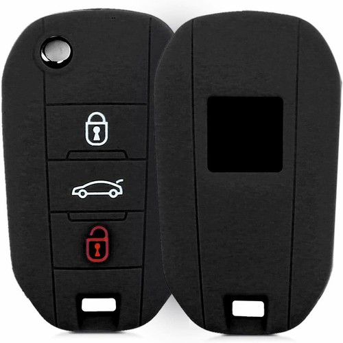 Key Shell Cover Peugeot 2008 208 308 108 Citroen C1 C3 C4 C5 Black ...