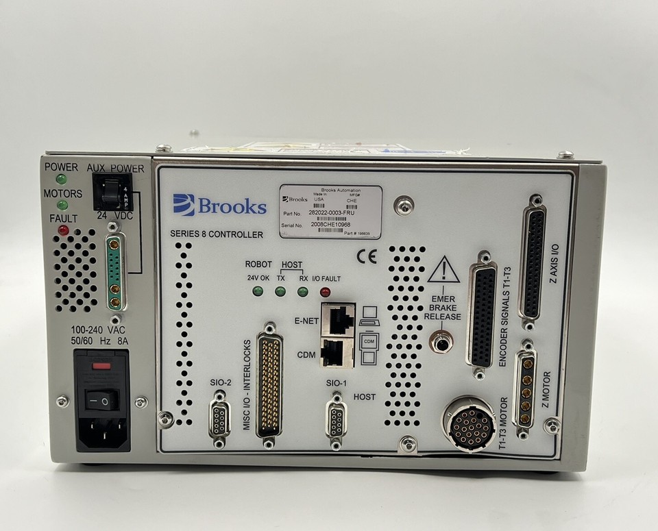 BROOKS SERIES 8 CONTROLLER - P/N 282022-0003-FRU Module Robot Motor ...