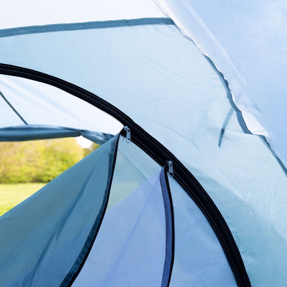 Trespass 4 Man Tent Double Skin Waterproof Camping Hiking Festival ...