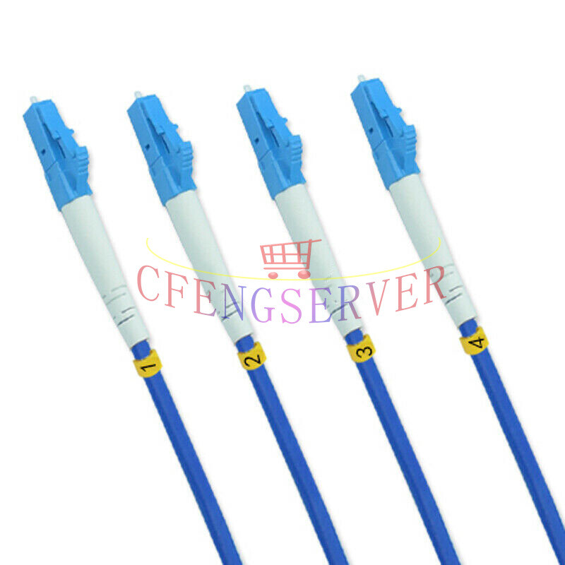 Indoor Armored LC UPC-LC UPC 4 Strand Single-Mode 9/125,Fiber Patch ...