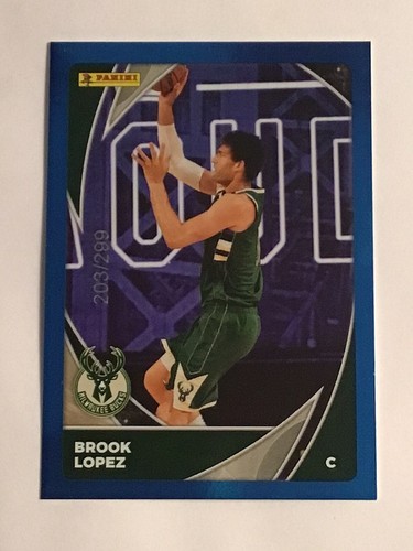 2020-21 Panini NBA Sticker And Card Collection Brook Lopez Blue #203/ ...