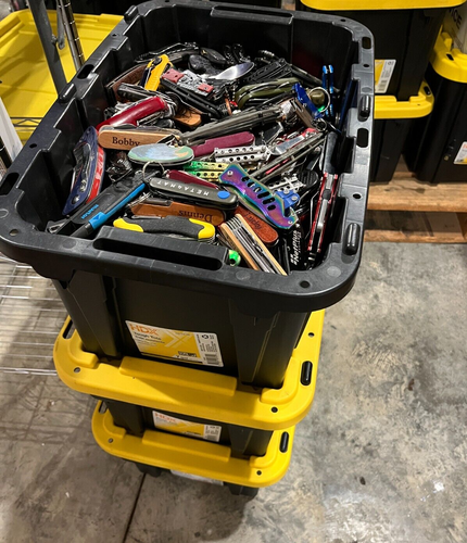 50 Pound Lot Of TSA Folding Pocket Multi Tools Variety Mix Knives ...