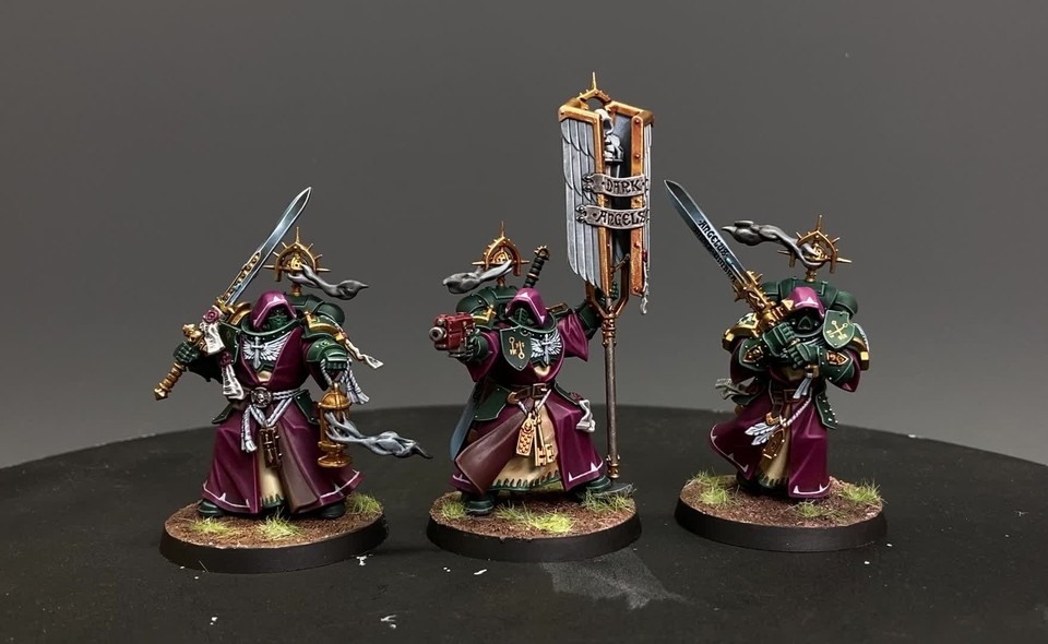Warhammer 40k Dark Angels Inner Circle Companions Painted Gallery Games ...
