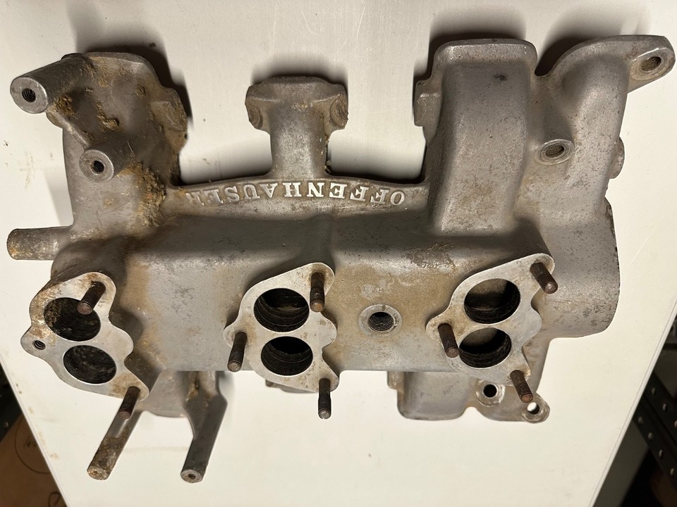 Ford Mercury Y Block Tri Power Aluminum Intake 3 deuce 272 292 312 | eBay