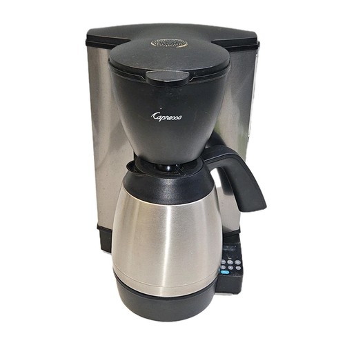 Capresso MT600 Plus Coffee Maker Black Stainless Steel Thermo Carafe | eBay