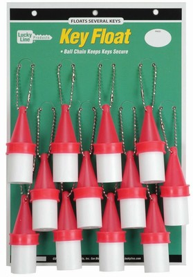 Lucky Line 92112 Key Buoy Float with Ball Chain Red 12 Per Card | eBay