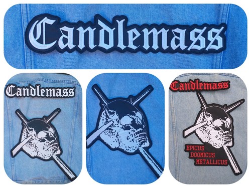 Candlemass embroidered logo back patch heavy doom metal black sabbath ...