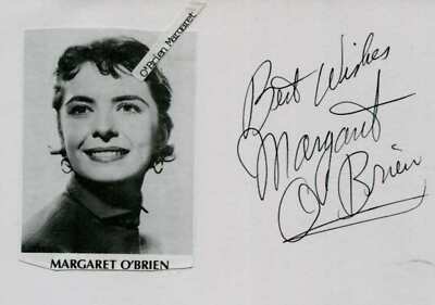 Margaret O'Brien Autograph | eBay