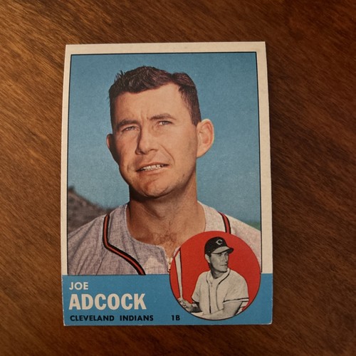 1963 Topps Baseball Joe Adcock Cleveland Indians Card #170 | eBay