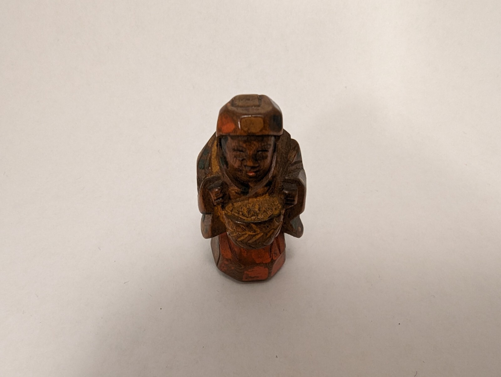 Antique Japanese Ittobori Wood Netsuke Uji Tea Picker Signed Kyokuzan 旭山 Japan | eBay