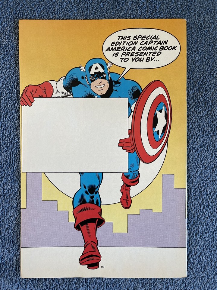 Captain America Goes to War Against Drugs #1 (Marvel, 1991) 2nd Print ...