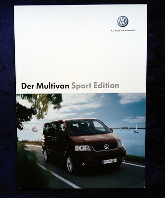 VW Bus T5 Multivan Sport Edition Prospekt 9.2005 .....mit Farben und ...